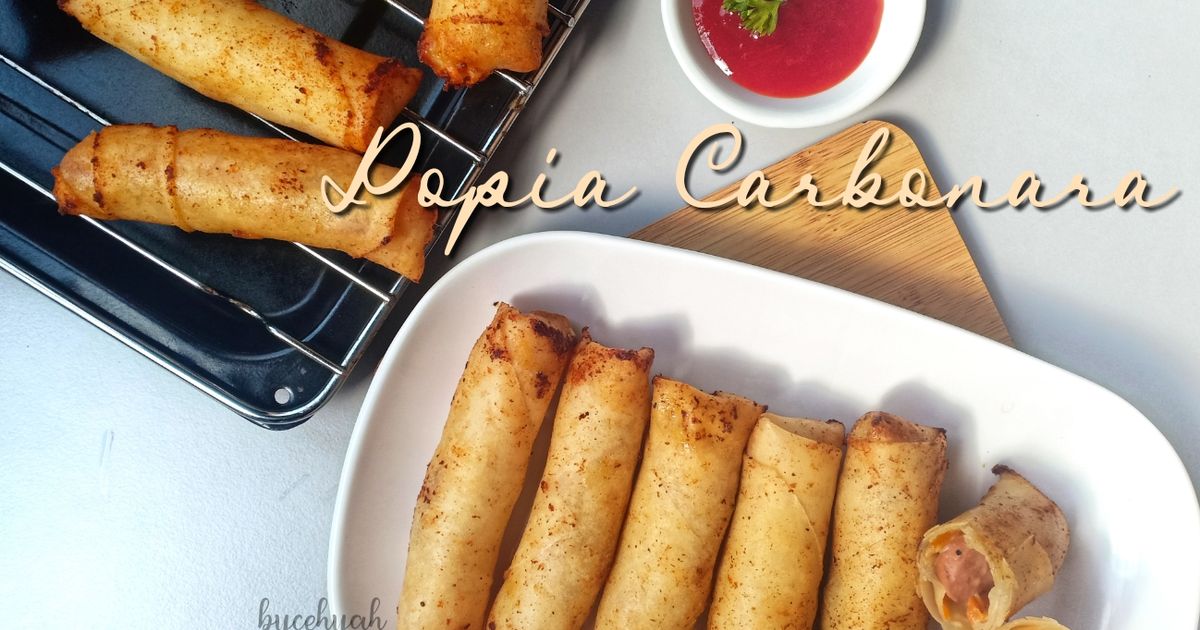 Resipi Popia Carbonara Simple oleh Cheyah Saripuddin - Cookpad