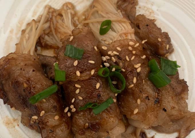 Resep Enoki Beef Roll oleh Kitchentells - Cookpad