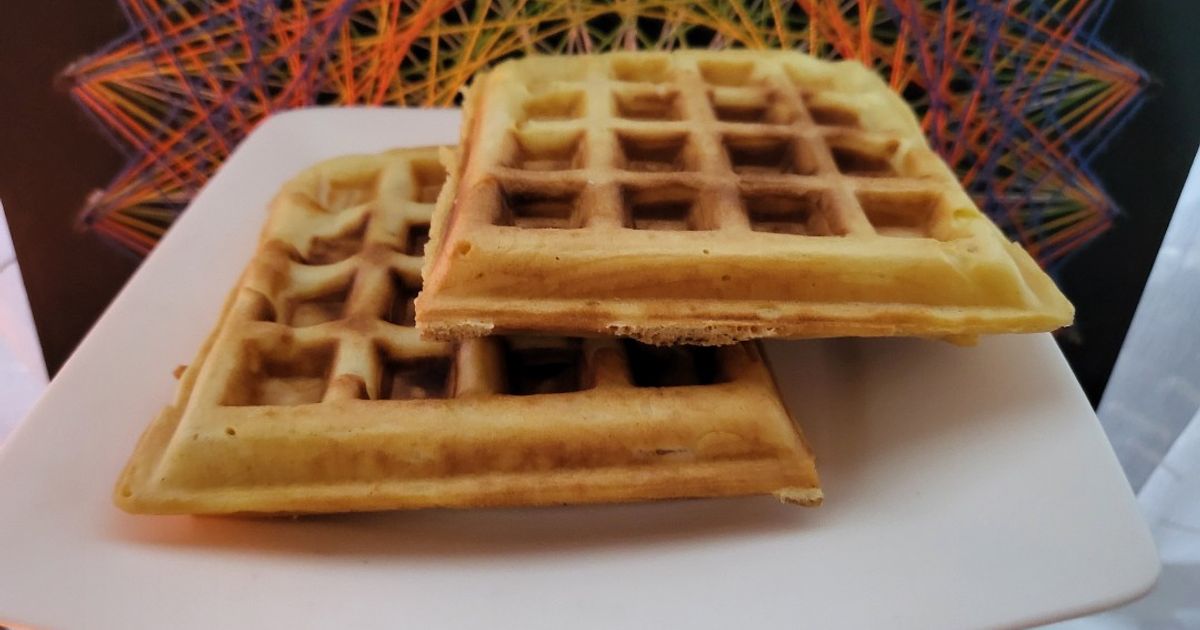 Waffles Americanos Rellenos Receta de Karen Zubiaurre- Cookpad