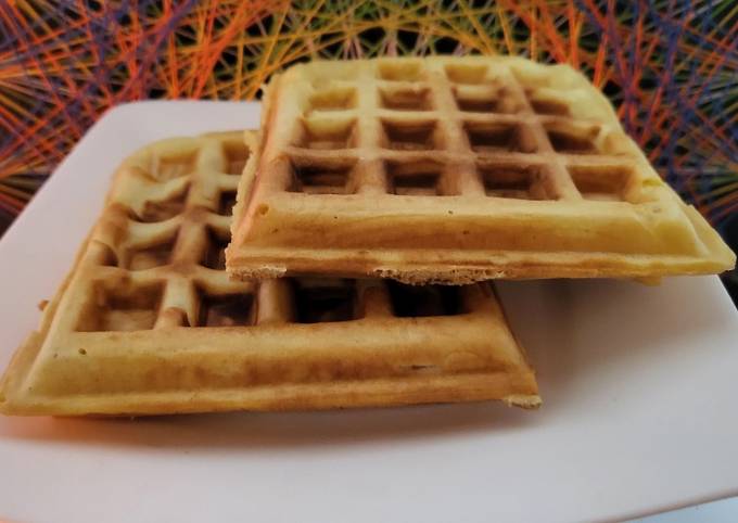 Waffles americanos rellenos Receta de Karen Zubiaurre- Cookpad