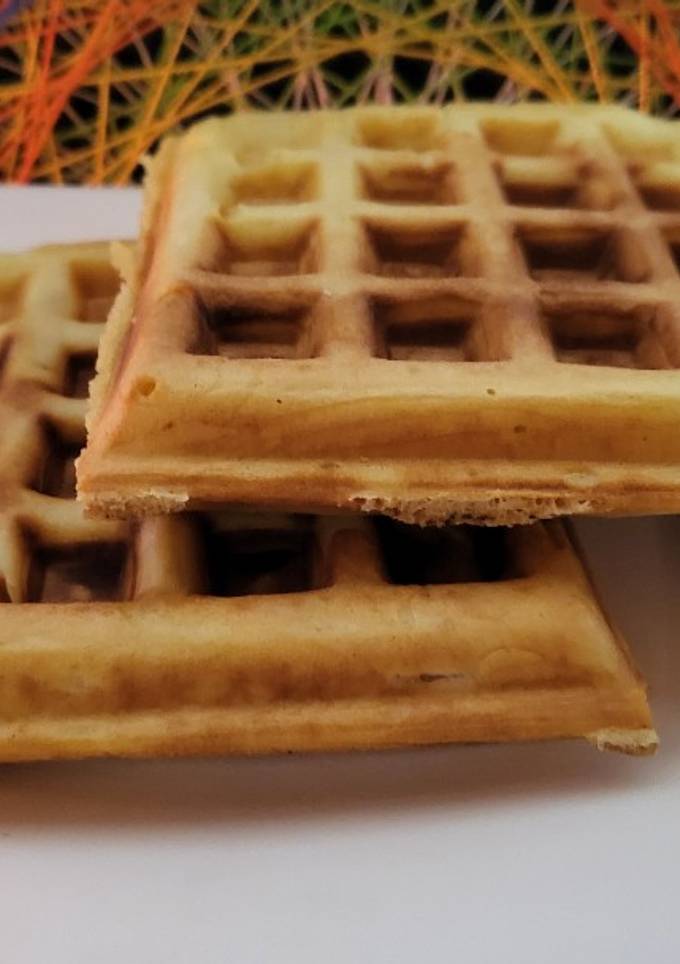 Waffles americanos rellenos Receta de Karen Zubiaurre- Cookpad