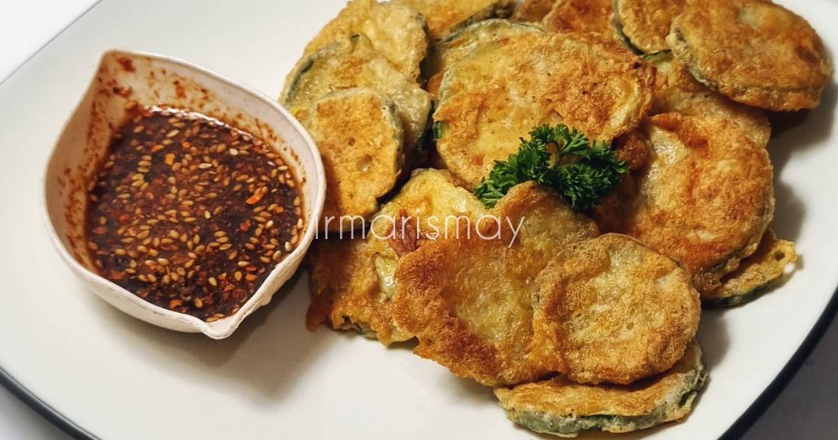 Resep 386. Hobak Jeon | Pan-fried Zucchini oleh Irma Rismayanti - Cookpad