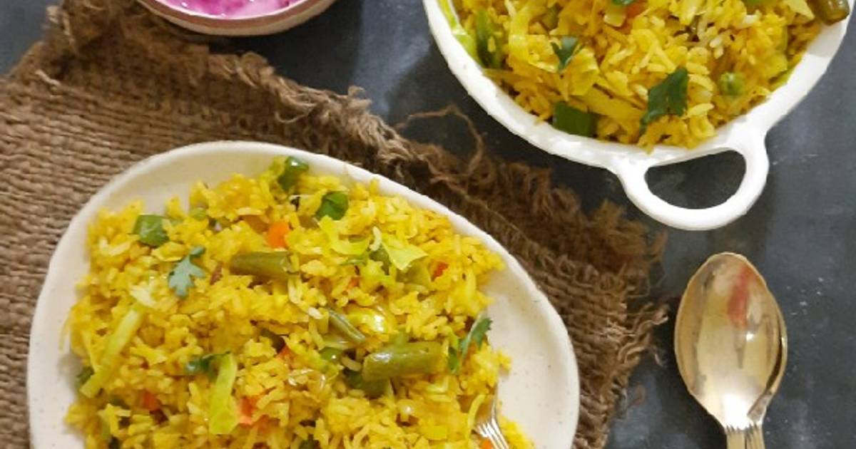 Bijal Thaker દ્વારા રેસીપી વેજ પુલાવ (Veg. Pulao Recipe In Gujarati ...
