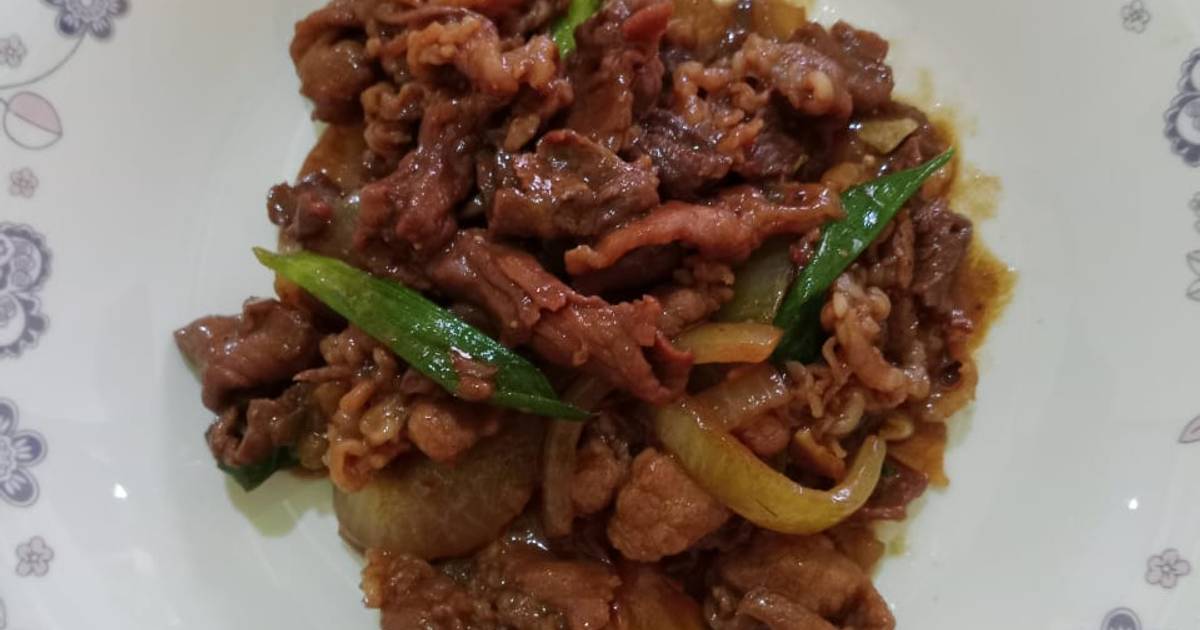 Resep Slice Beef Bumbu Sederhana oleh ari lestari - Cookpad