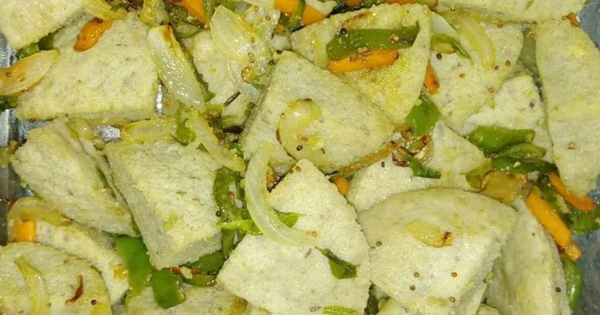 Sprouts Fried Idli Recipe By Anju Singh