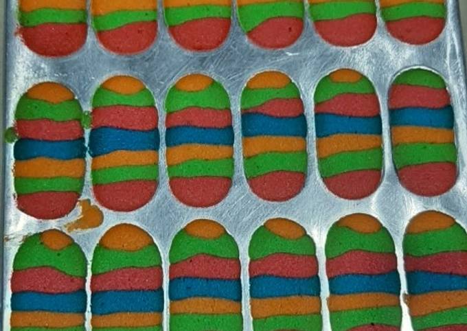 Resep Lidah kucing rainbow oleh Nda Budiyono - Cookpad