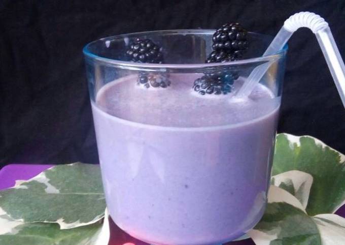 Frappé de mora🍇 Receta de milshakes- Cookpad