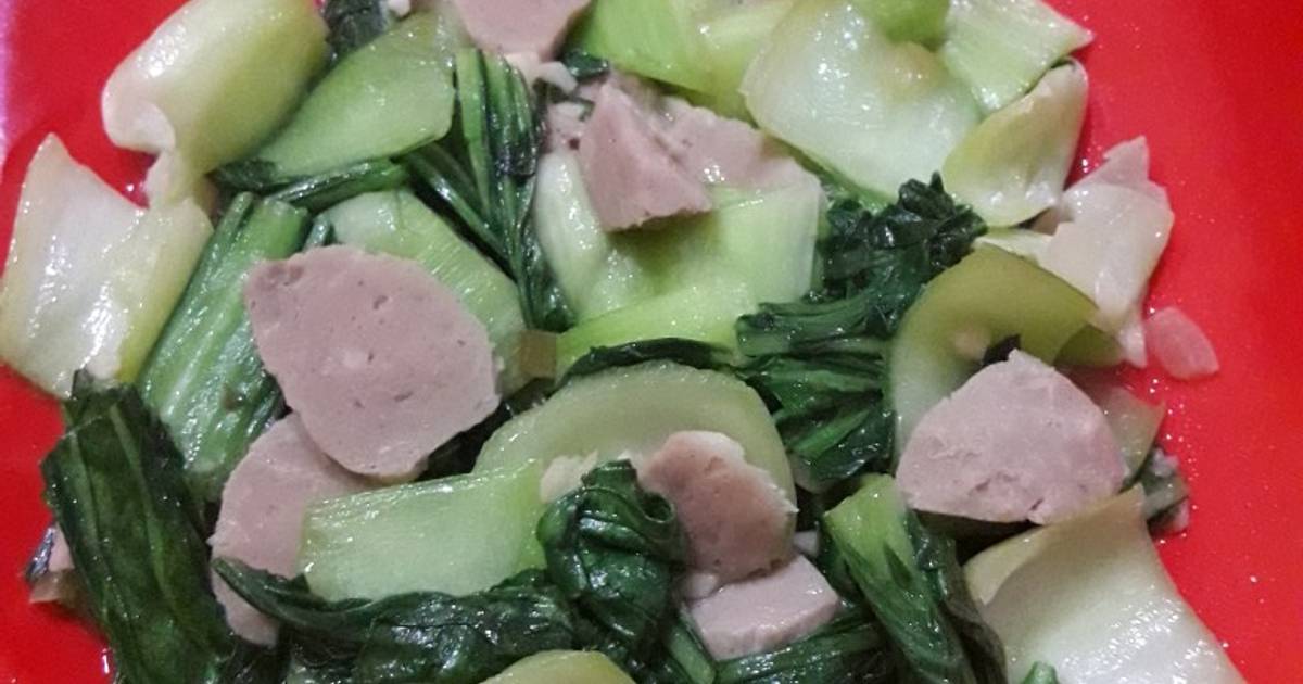 579 resep cah pakcoy bakso enak dan sederhana ala rumahan - Cookpad