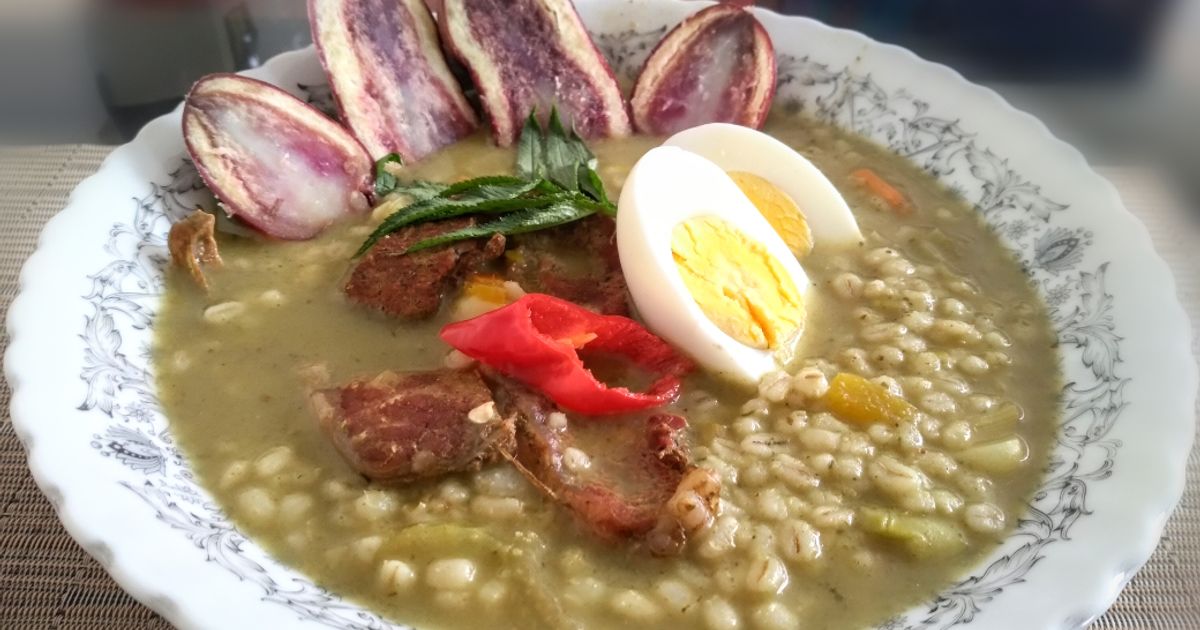 Sopa Verde Con Morón 👍🇵🇪 Receta de Lily Correa - Cookpad