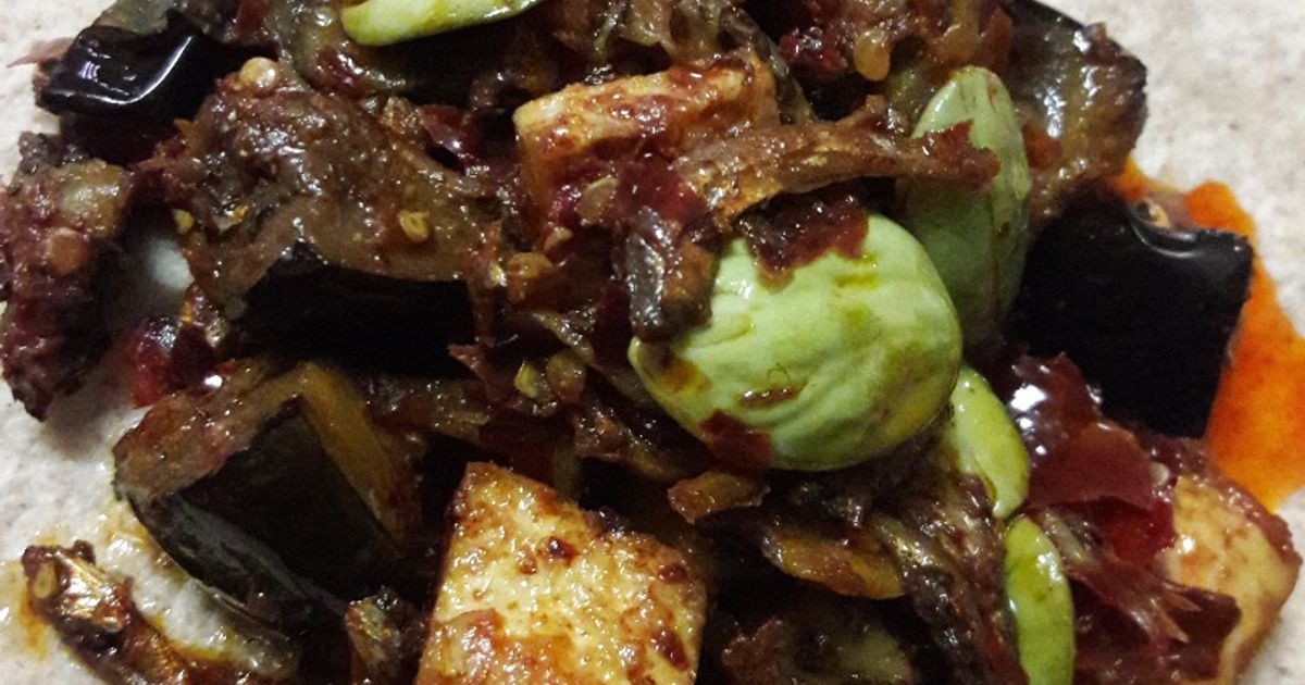 Resep Sambalado Teri Tahu Terong Pete With Low Carb Tortilla Wrap oleh ...