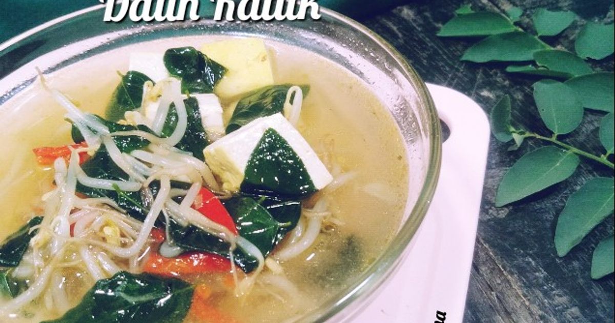 Resep Sayur Bening Touge Daun Katuk oleh Umi rama - Cookpad
