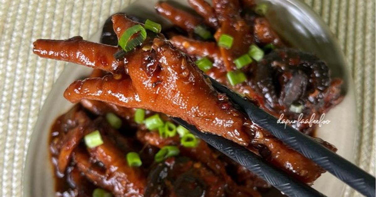Resipi Braised Chicken Feet With Mushroom oleh Kakak Faa - Cookpad