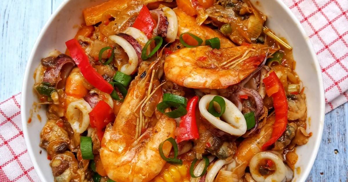 Resep Seafood Saus Padang Oleh Rona Ve Cookpad