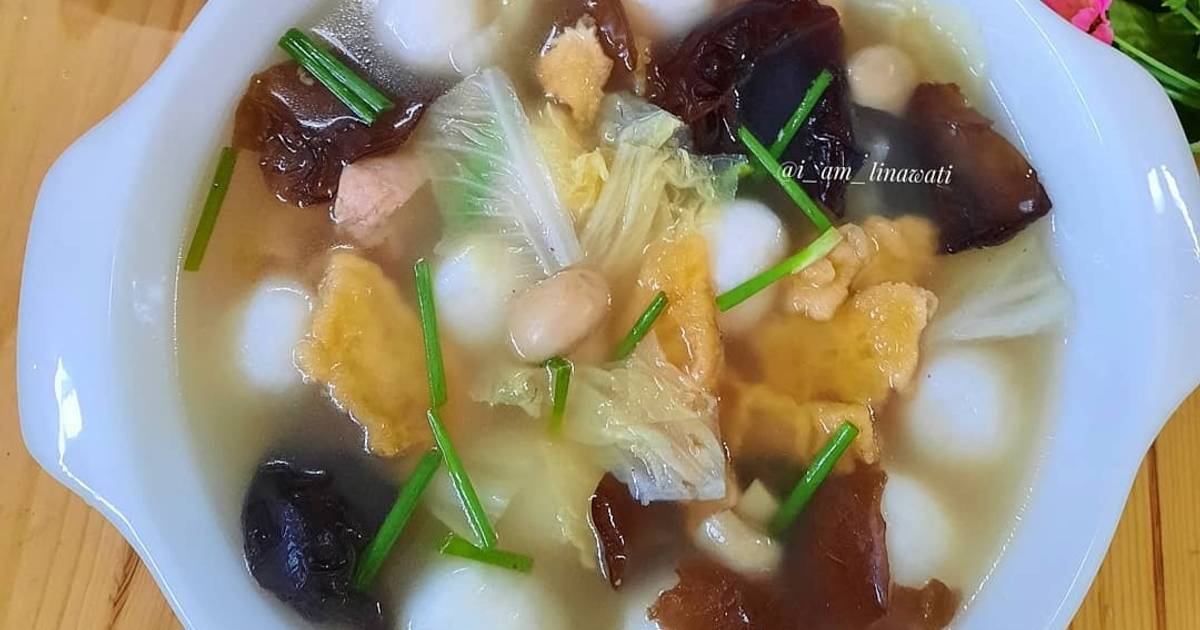 Resep Sop Bakso Jamur oleh Linawati_89 - Cookpad