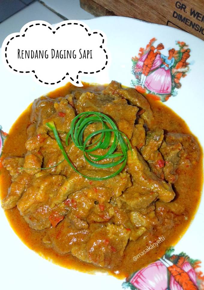 Resep Rendang Daging Sapi (bumbu authentic) oleh yetti retnowati - Cookpad