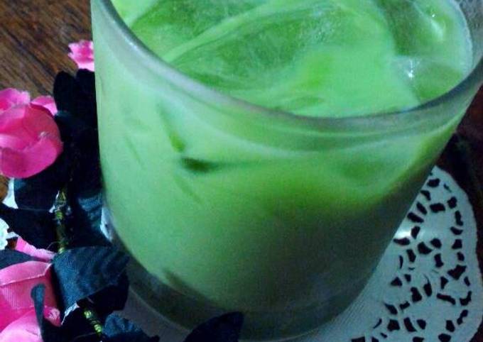 Resep Susu kacang green tea oleh yulia triani - Cookpad