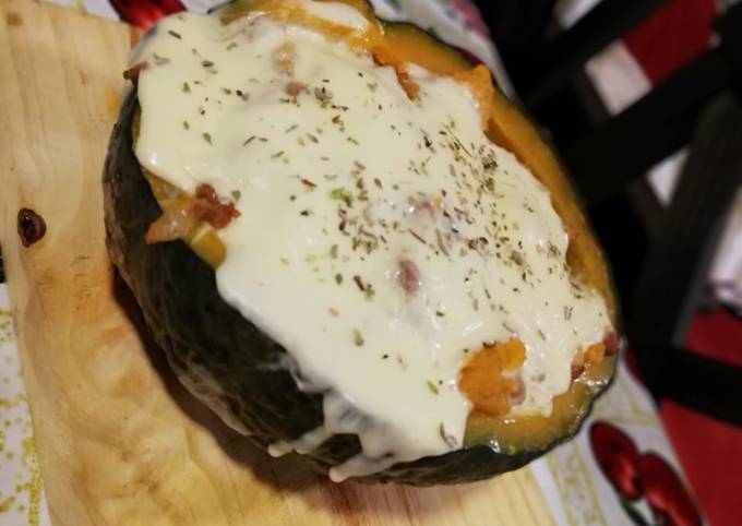 Zapallo relleno Receta de Leonel Cafaro- Cookpad