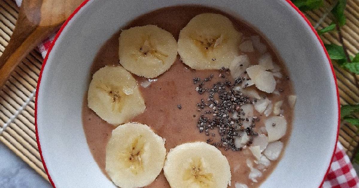Resep Banana Milo Smoothie Bowl oleh Stefani Dessy - Cookpad