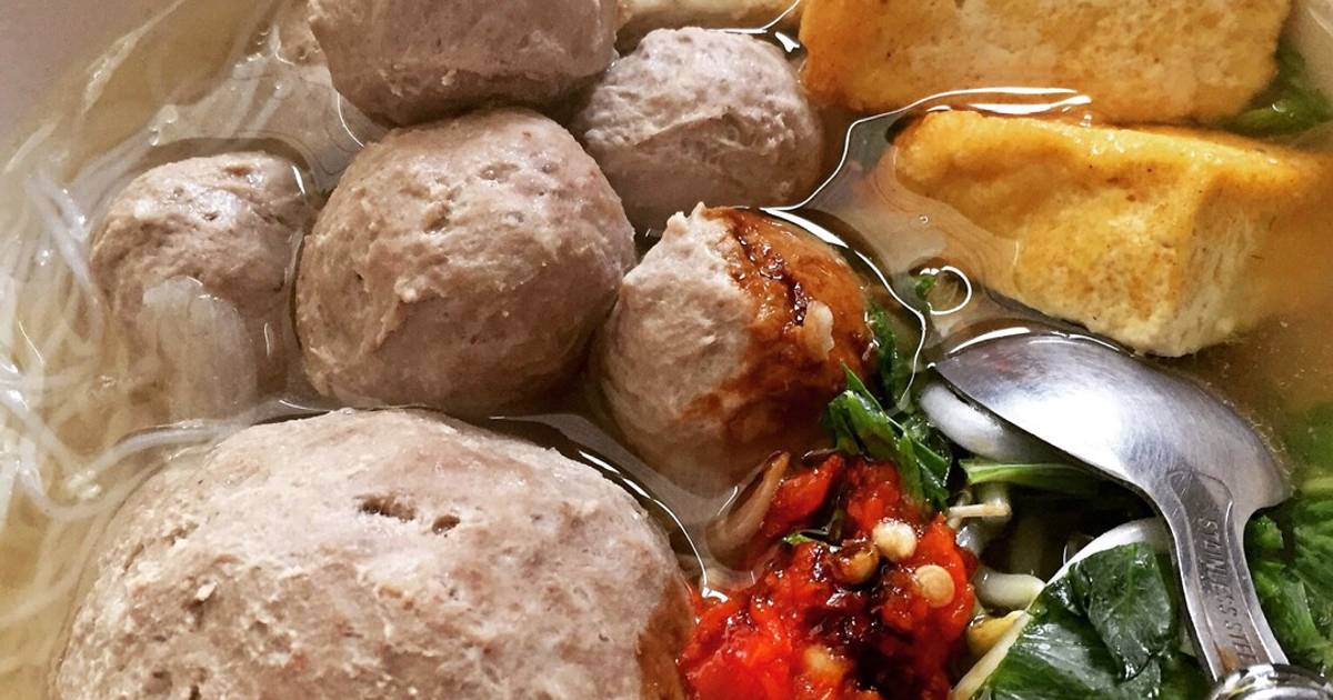 Resep Bakso daging sapi oleh netti - Cookpad