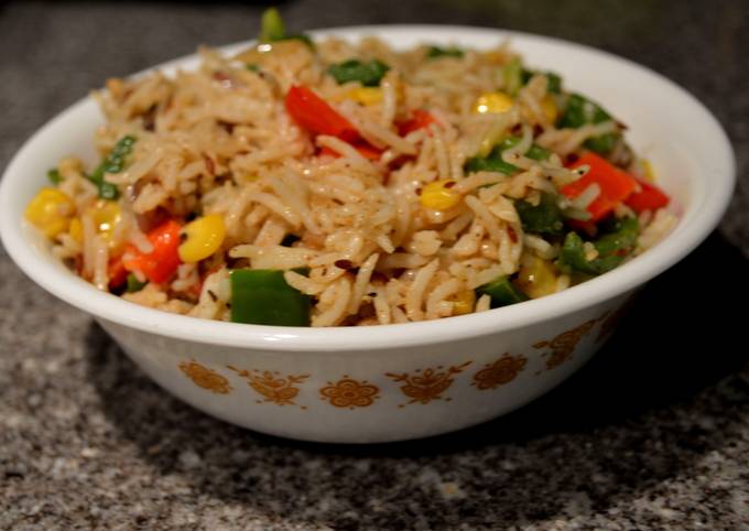 Capsicum Rice Recipe by Suchithra Kamesh - Cookpad