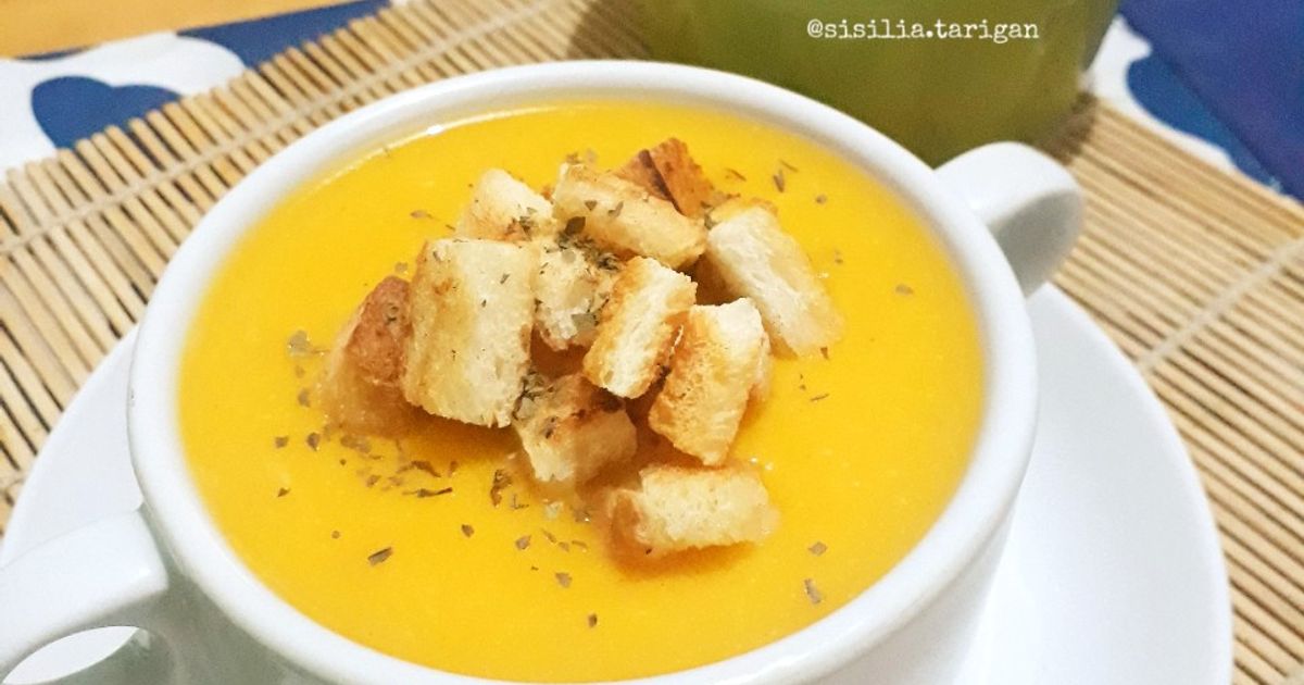 Resep Pumpkin Soup Aka Sup Labu Kuning oleh Sisilia Tarigan - Cookpad