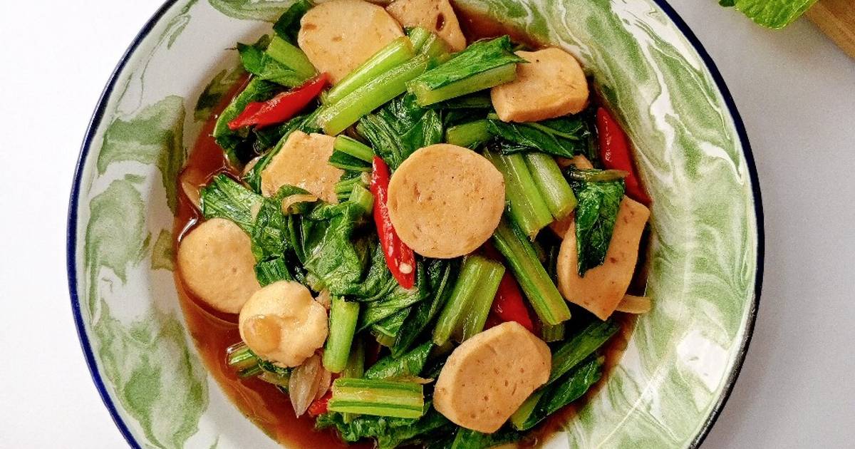 40 resep cah sawi hijau cumi enak dan mudah - Cookpad