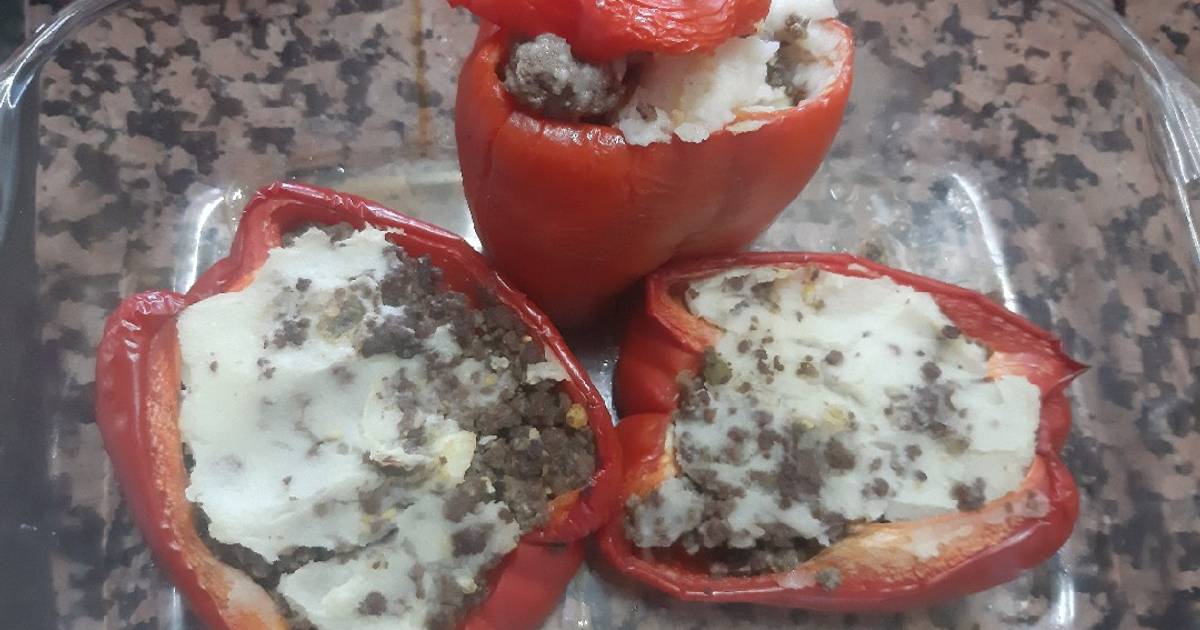 Morrones rojos rellenos Receta de Virginia Rivero 🇺🇾- Cookpad