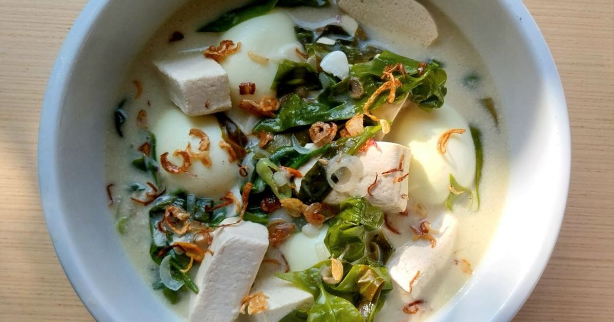 Resep Lodeh Daun Melinjo (Daun So) oleh Ria Mamanya Tata - Cookpad