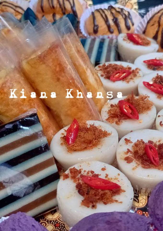 Resep Kue Talam Abon (isian kue tampah / sanck box gurih) oleh Bunda ...