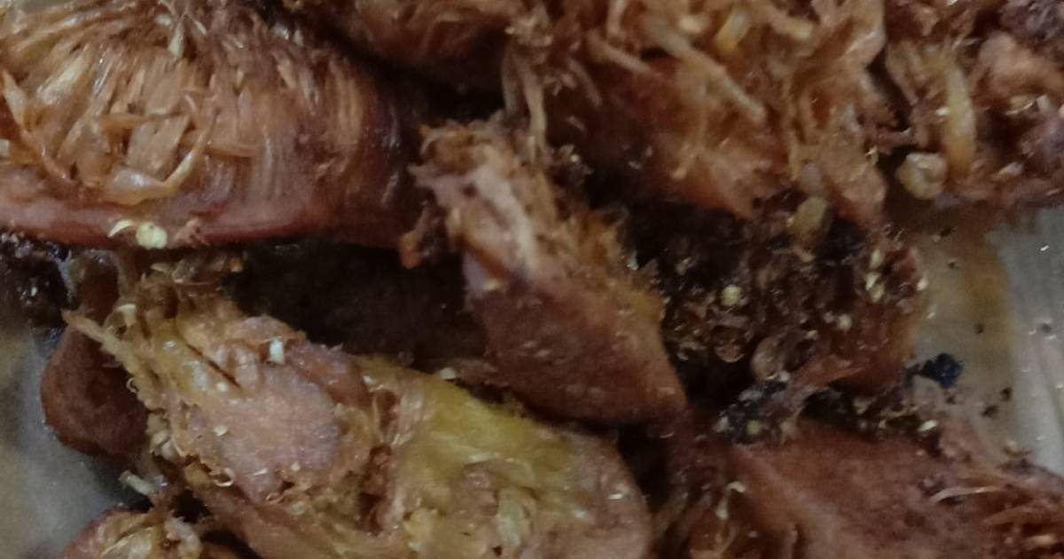 Resep Mandai (kulit cempedak) bumbu ketumbar oleh Lia Bikrum ...