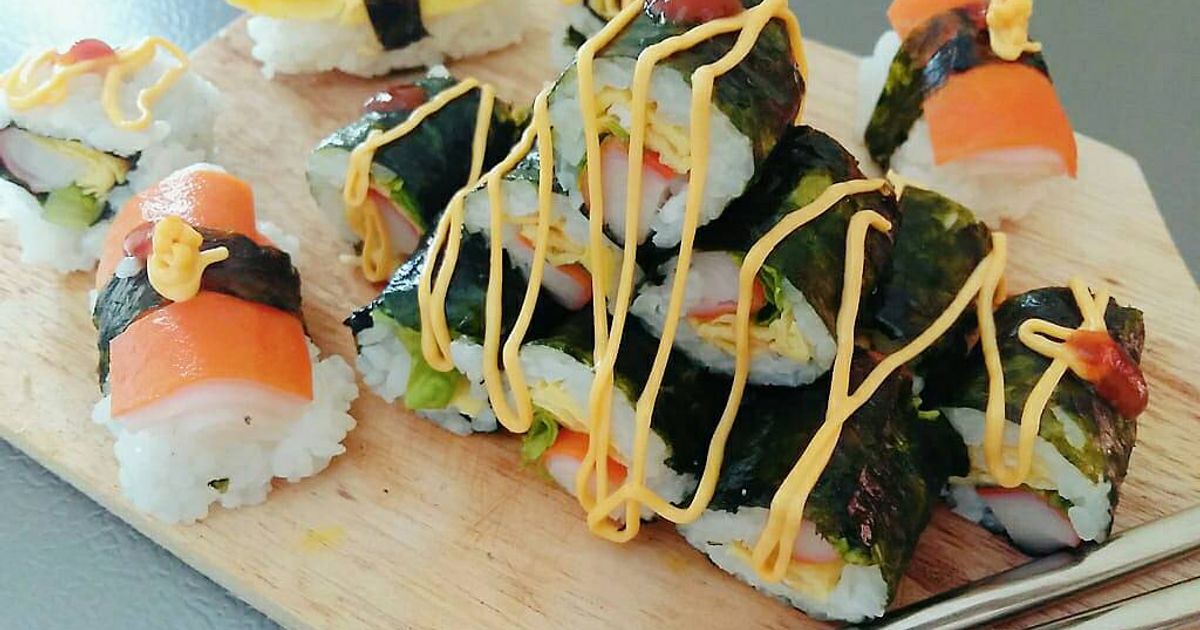 Resep Kani Crab Sushi/Sushi Simple oleh Mevyta - Cookpad