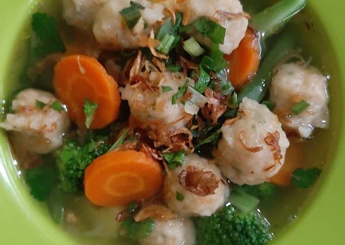 Resep Sup Bakso Udang Sayuran AL EL oleh Irma Sari - Cookpad