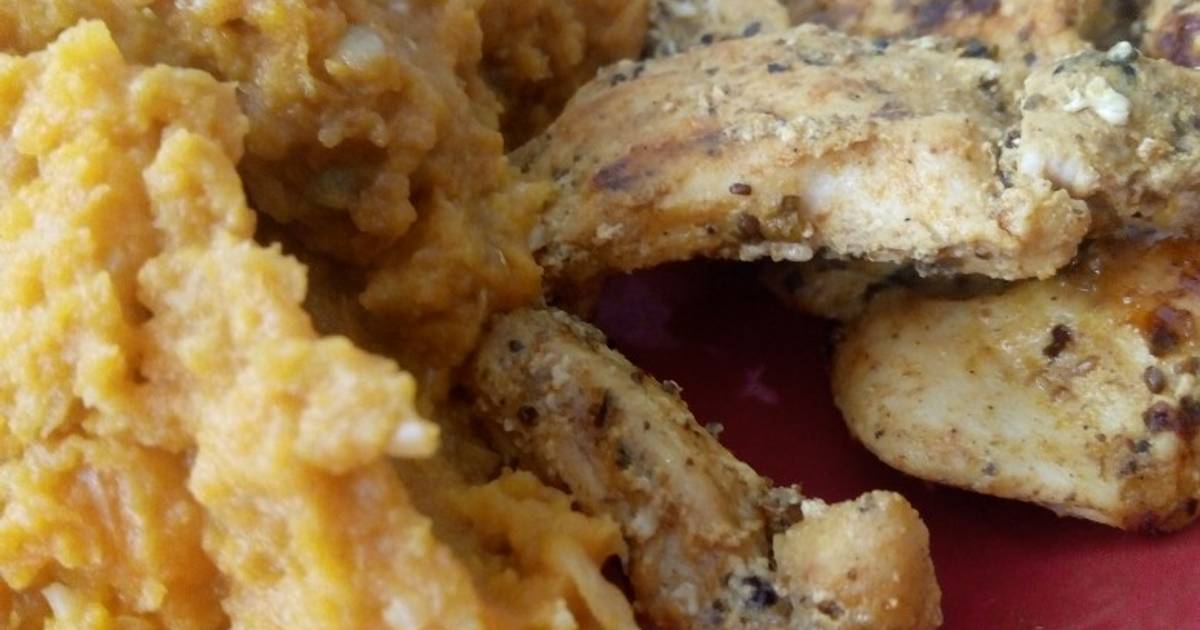 Recortes de pechuga de pollo adobado Receta de Jennifer Cuch- Cookpad