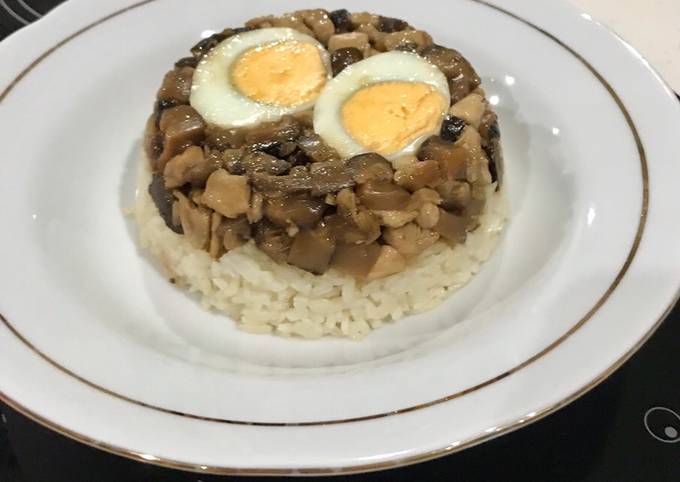 Resep Nasi tim ayam jamur oleh Raisa Yamin - Cookpad