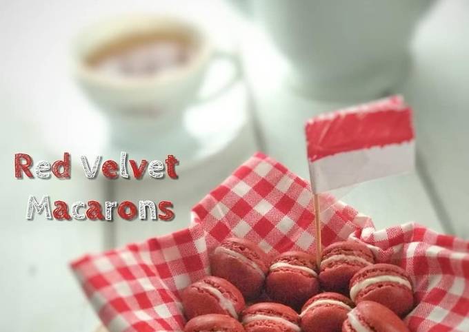 Resep Red Velvet Macarons oleh Niken Bellani - Cookpad