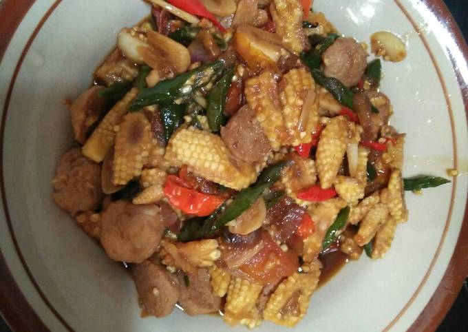 Resep Tumis putren bakso ayam oleh Susetianingsih - Cookpad