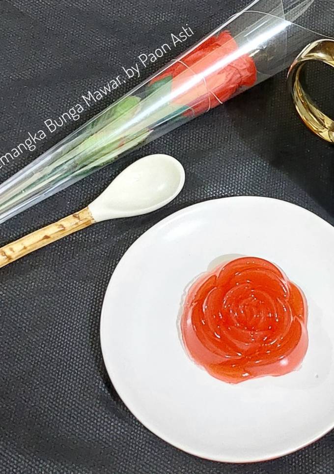 Resep Pudding Semangka Bunga Mawar (MPASI 1Th+ & Keluarga Di Hari Ibu ...