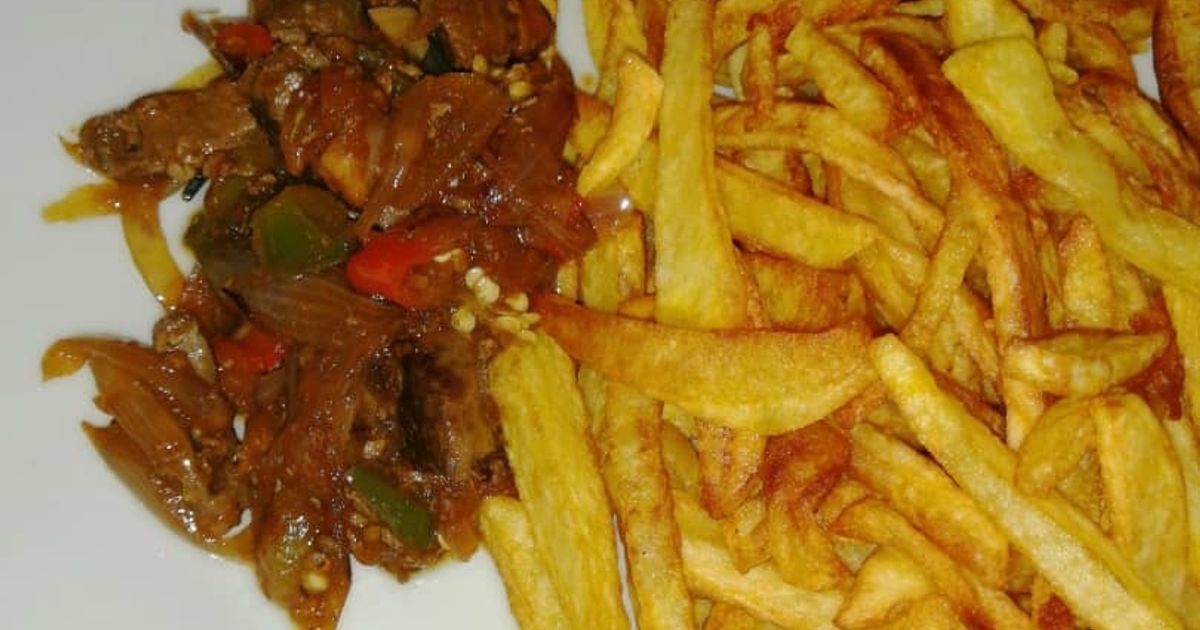 Kibda (Egyptian Liver Sauce) And French Fries Recipe by Smart Culinary ...