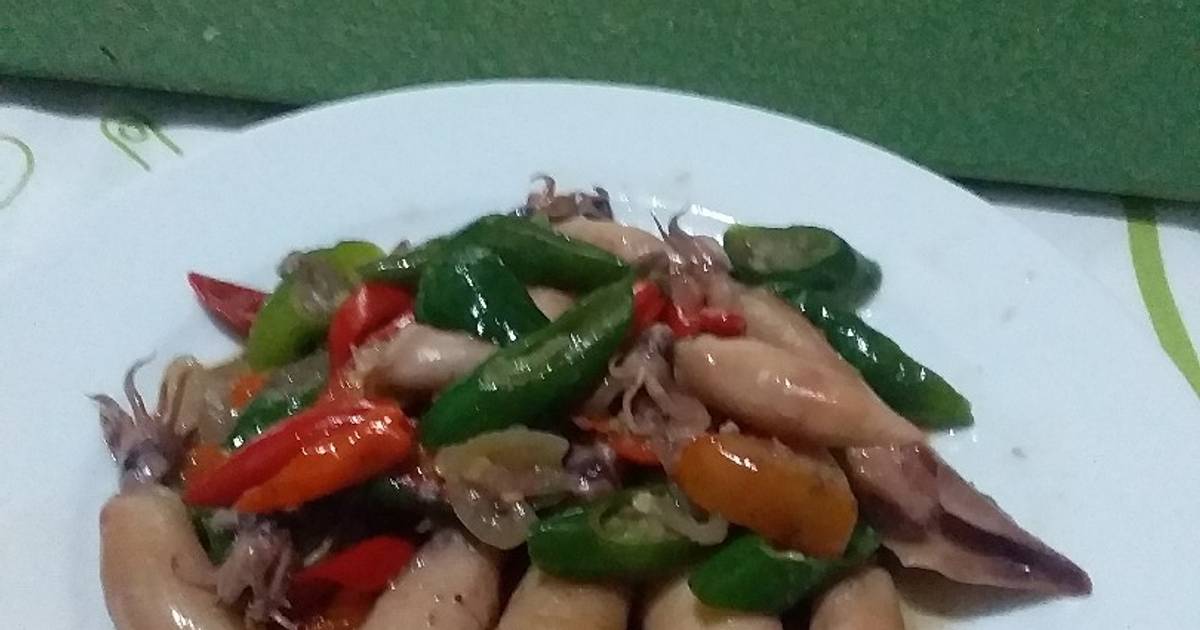 Resep Cumi asin cabe ijo oleh ihat2 - Cookpad