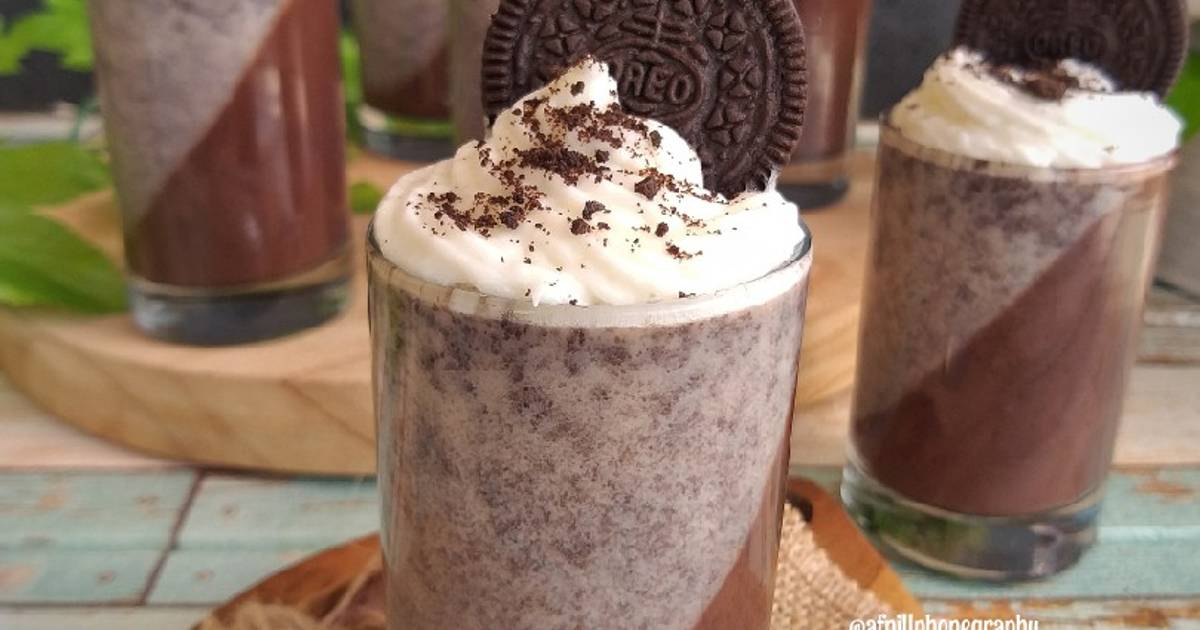 Resep Choco Oreo Silky Pudding ☆Minggu 43☆ oleh afni fayati - Cookpad