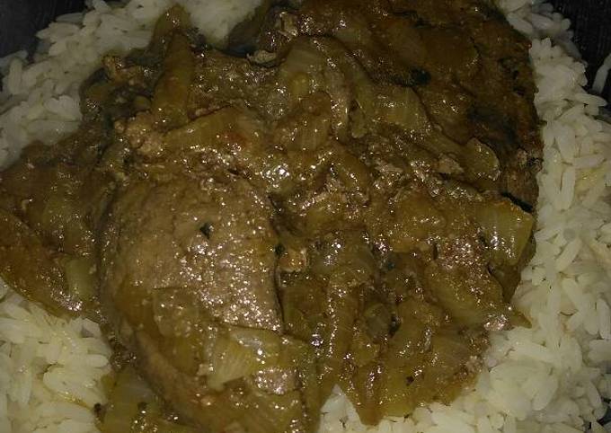 Hígado con cebolla Receta de \/@|_£- Cookpad