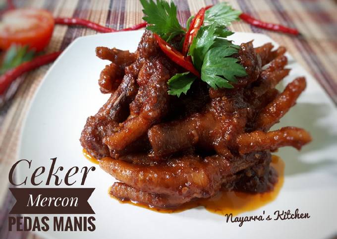 Resep Ceker Mercon Pedas Manis oleh Nayarra's Kitchen - Cookpad