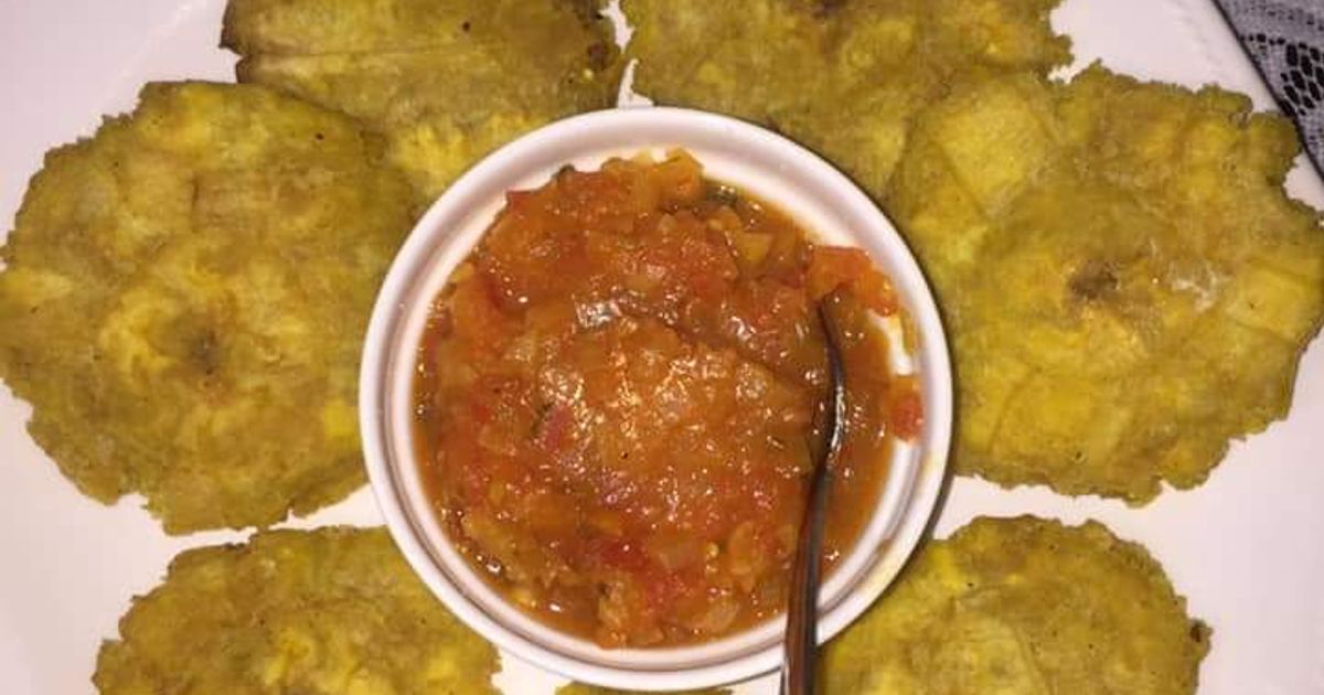 Patacones Con Hogao Receta de Shirley Cambindo- Cookpad