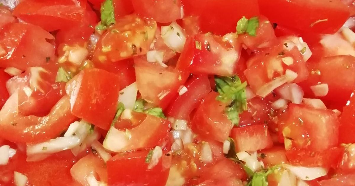 ensalada de cebolla y tomate orégano - 522 recetas caseras- Cookpad