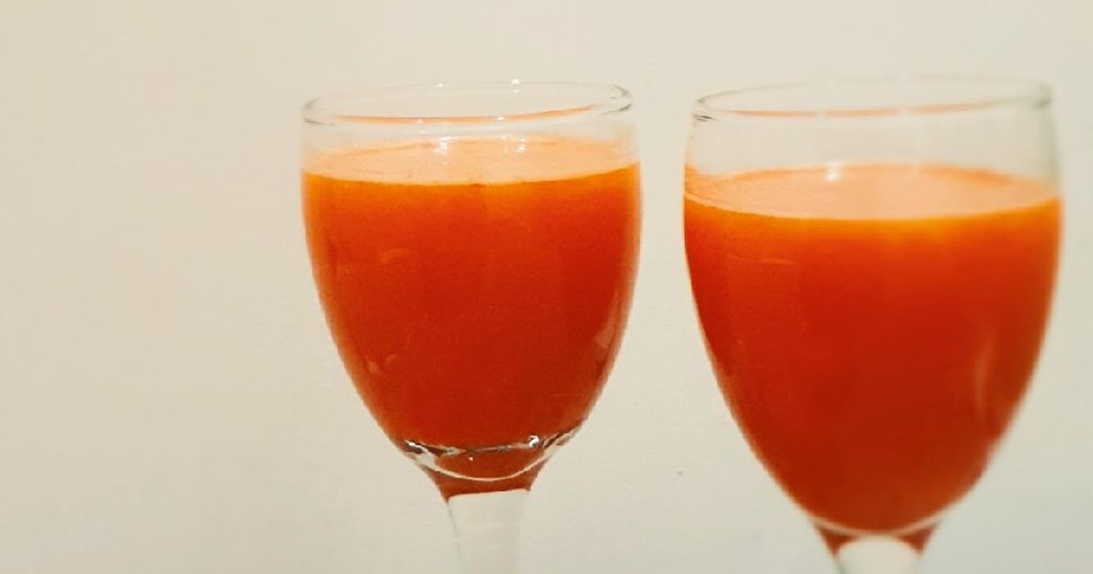 Resep Jus Sehat & Segerrr (Wortel + Apel + Jeruk) oleh Mima.Mima - Cookpad