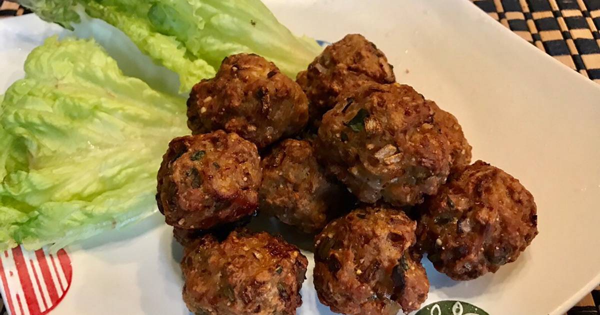 สูตร ลาบหมูทอด (Larb Ball) ไร้น้ำมัน โดย อร่อยฟินๆกับเมนูบ้านๆๆ - Cookpad