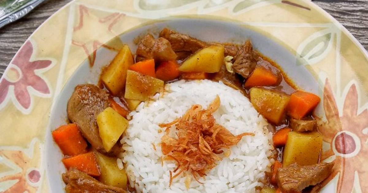 Resep Nasi Daging Kare oleh Bunda Ela - Cookpad