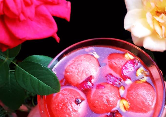 Rose Rasgulla Recipe by teesa davis - Cookpad
