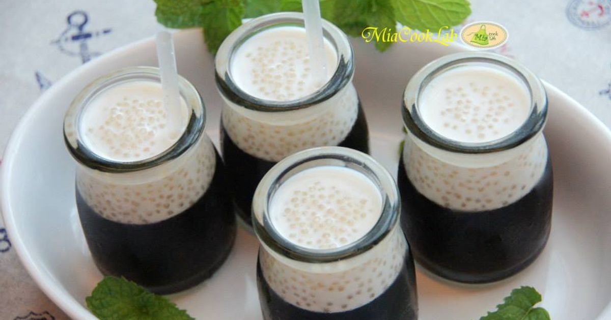 Grass Jelly With Tapioca Pearls Recipe By Mia