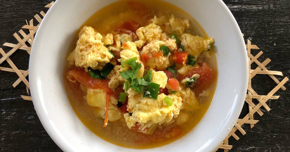 Resep 175. Sup Tomat Telur oleh fauziahafifathuzahwa - Cookpad